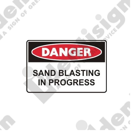 SAND BLASTING IN PROGRESS