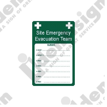 SITE EMERGENCY EVACUATION TEAM DETAILS