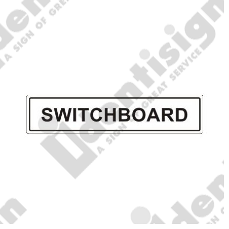 SWITCHBOARD ADHESIVE LABEL