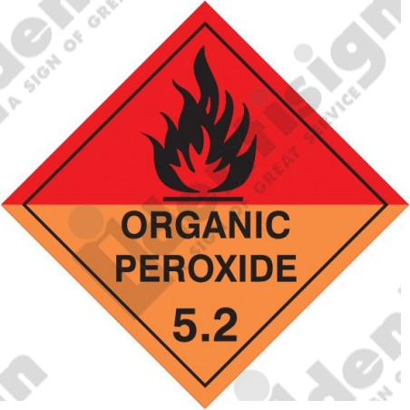 ORGANIC PEROXIDE HAZCHEM PLACARD