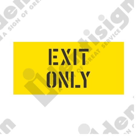 EXIT ONLY CARPARK STENCIL