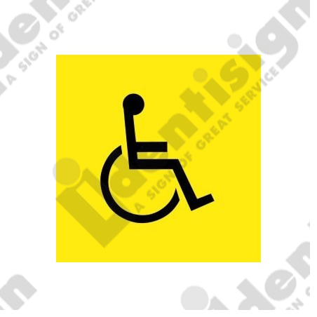 DISABILITY PICTO STENCIL 450 X 450