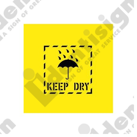 KEEP DRY WITH PICTO STENCIL 300 X 300