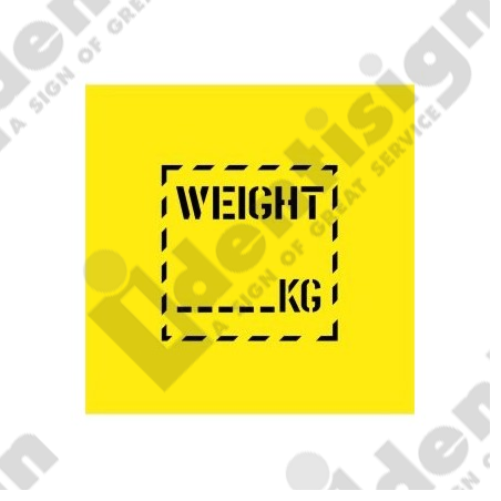 WEIGHT.....KG STENCIL 300 X 300
