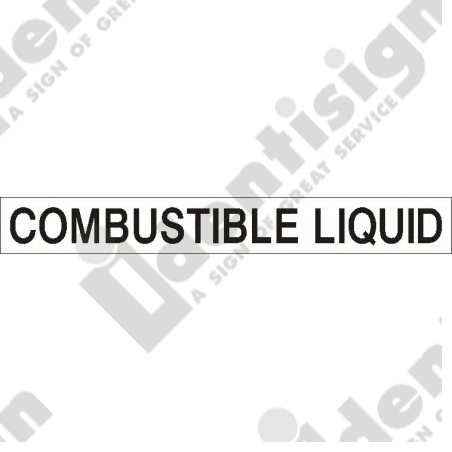 COMBUSTIBLE LIQUID ADHESIVE LABEL 150 X 1200