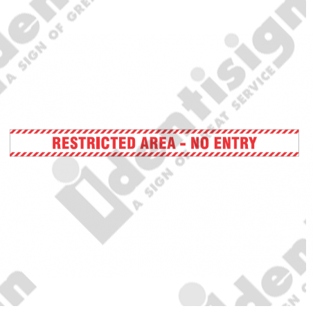 FLOOR MARKING TAPE RESTRICTED AREA NO ENTRY ADHESIVE LABEL 50 X 1200
