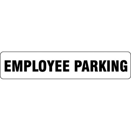 EMPLOYEE PARKING SIGN COLOURBOND METAL 600 X 125