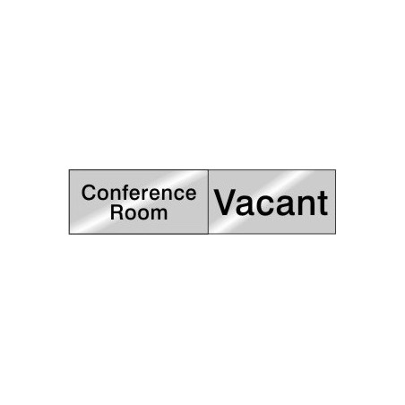 ENGRAVED IN USE / VACANT WITH "CONFERENCE ROOM" SLIDING PANEL