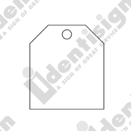 BLANK WHITE POLYPROPYLENE HAZARD TAG 80 X 100 - 10 PACK