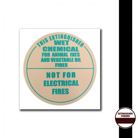 WET CHEMICAL ID SIGN