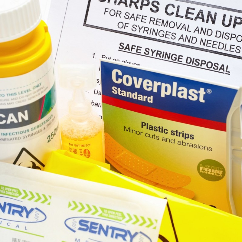 SHARPS CLEAN-UP KIT SMALL