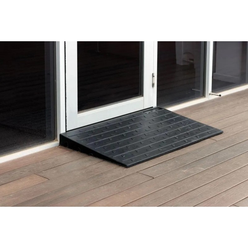 ACCESS RAMP 110MM - BLACK RUBBER
