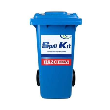 FULL SPILL KIT- 120L HAZCHEM – WITH WHEELIE BIN