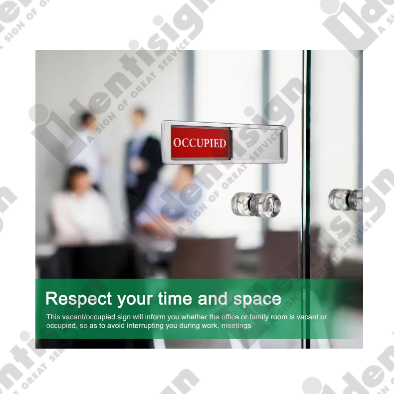 Slider Door Sign Vacant / Occupied